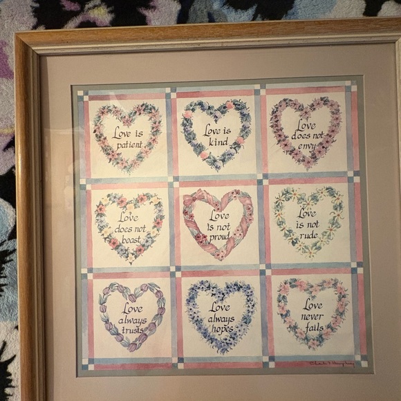Accents | Charming Heart Motif Picture Frame With Inspirational Quotes ...
